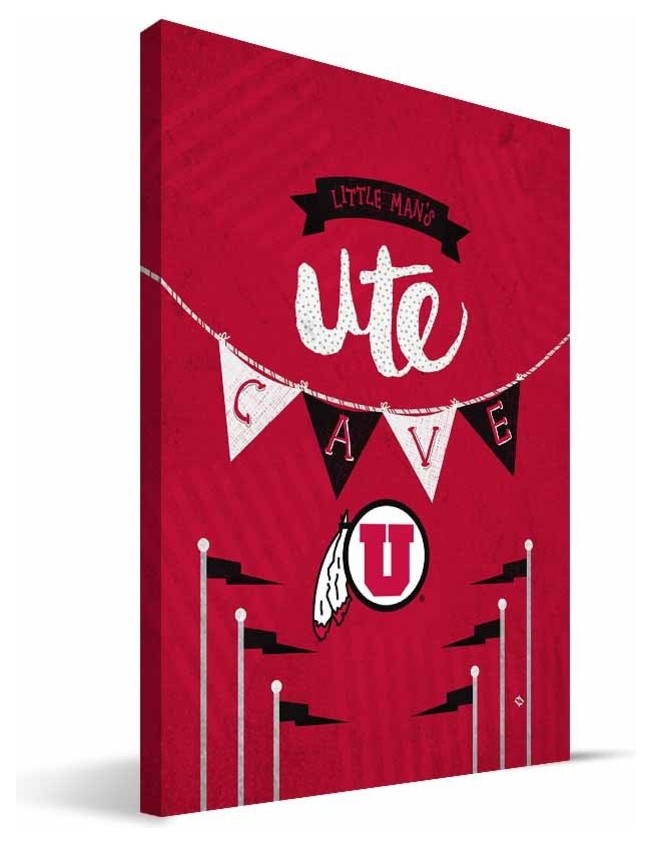 UT Utes Little Man Canvas Print, 8"x12", 8"x12" - Contemporary - Prints ...