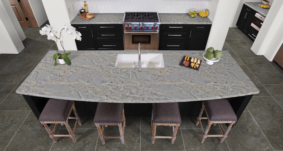 Beverly Blue Quartzite Kitchen - Modern - Kitchen - Phoenix - by ...