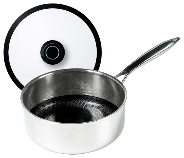 Frieling 9.5 Inch Black Cube Saute Pan with Lid - Transitional - Saute ...
