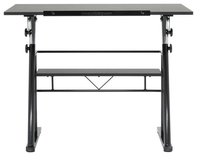 Zenith Drafting Table, Black - Contemporary - Drafting Tables - by Studio Designs | Houzz