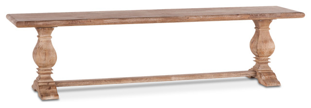 Pengrove 72-Inch Mango Wood Dining Bench in Antique Oak Finish ...