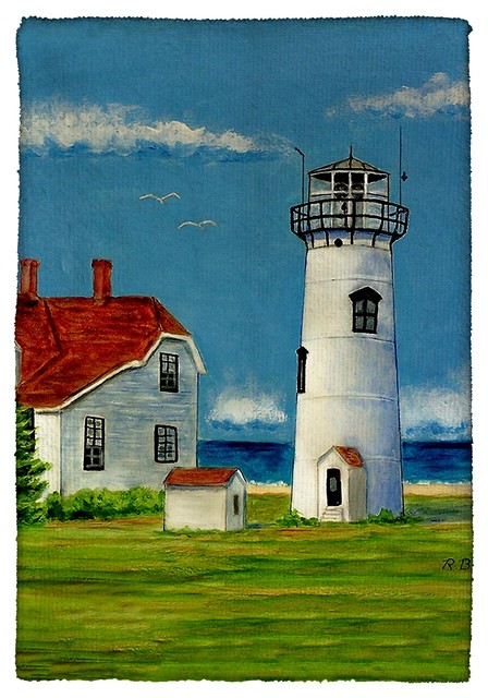 Chatham MA Lighthouse Kitchen Towel - Two Sets of Two (4 Total), 16 ...