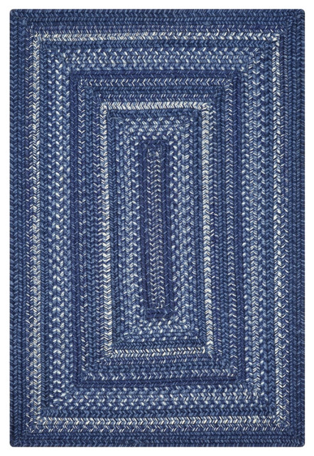 Homespice Decor Indigo Ultra Wool Braided Rugs (Rectangle), 4' x 6 ...