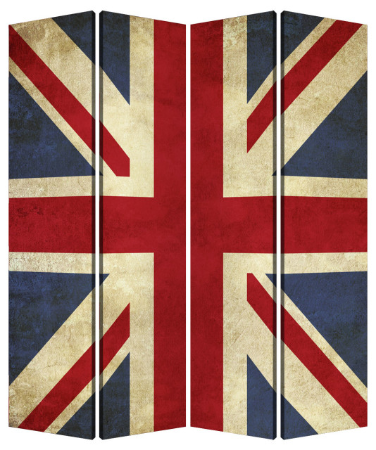 Screen Gems Union Jack Screen Sg-177A - Contemporary - Screens And Room ...