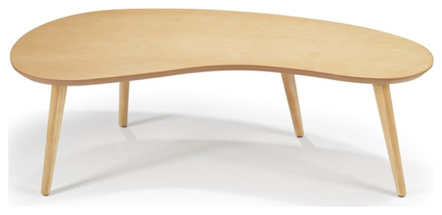 Mid Century Modern Coffee Table - Oak Finish - Midcentury - Coffee ...