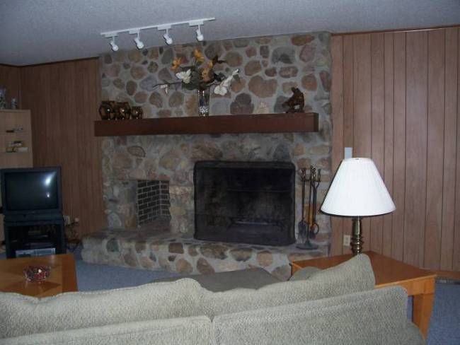 Here is the adjoining room the other side has a dining table