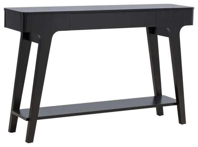 Benzara BM279034 47" Wood Console Sofa Table, 1 Drawer, Bottom Shelf ...