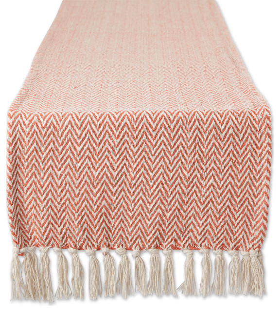 Spice Chevron Table Runner 15x72 - Contemporary - Table Runners - by ...
