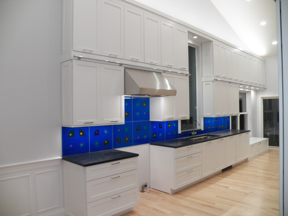 Monolithic Montgomery Custom Kitchen with Library Ladder - Contemporary ...