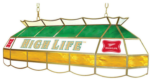 Miller High Life Stained Glass Lighting Fixture - Traditional - Pool ...