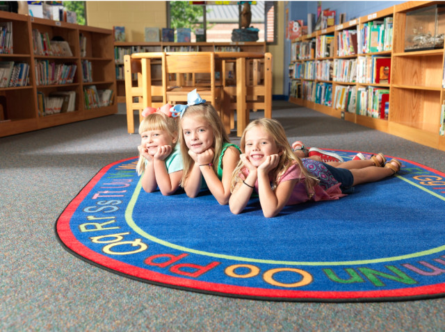 Flagship Carpets FE110-33A 8'4"x5'1" Know Your Abcs Educational Rug ...
