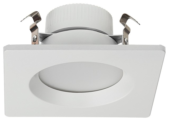 4 PACK White Square Recessed Light Trim - Contemporary - Recessed Trims ...