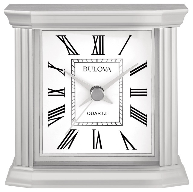 Bulova Clocks, Metal tabletop, B1714, Wilton, accent dcor - Traditional ...