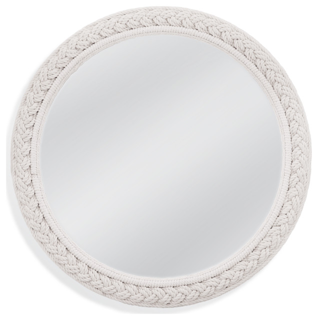 Island Wall Mirror, White Rope - Beach Style - Wall Mirrors - by ...