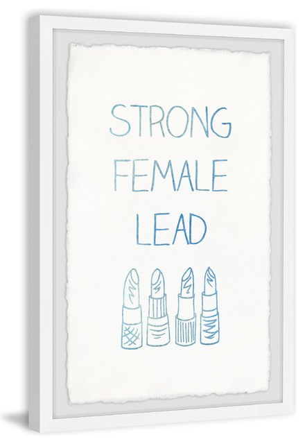 "Strong Female Lead" Framed Painting Print, 24"x36" - Contemporary ...