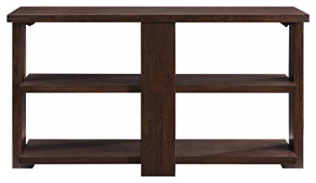 Modern Console Table, Open Design With 2 Spacious Shelves & Large Top ...