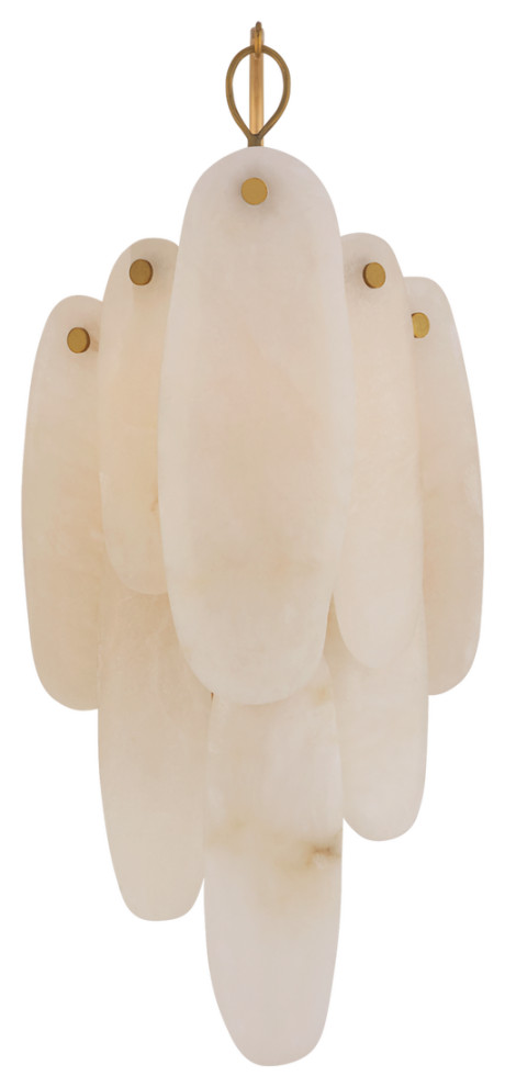 Cora Medium Waterfall Sconce With Alabaster - Transitional - Wall ...