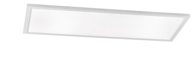 Lugano 1 Light Flush Mount, White - Modern - Flush-mount Ceiling ...