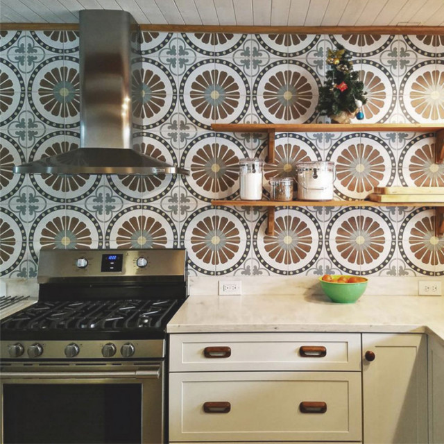 Revival Ceramic Floor and Wall Tile, Ring, Sample - Contemporary - Wall ...