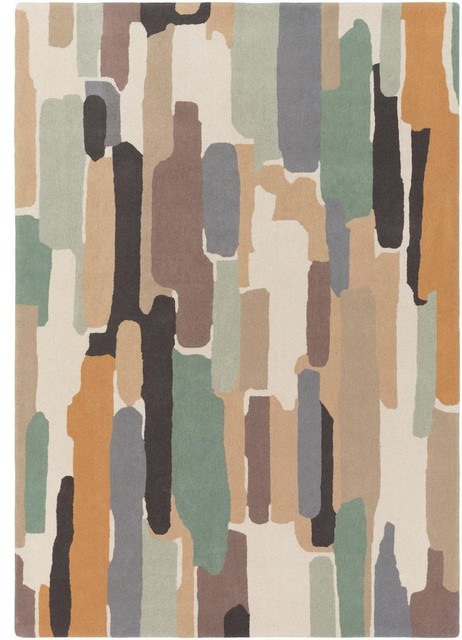 Hand Tufted Harlequin Area Rug HQL-8039, 8'x10' - Contemporary - Area ...