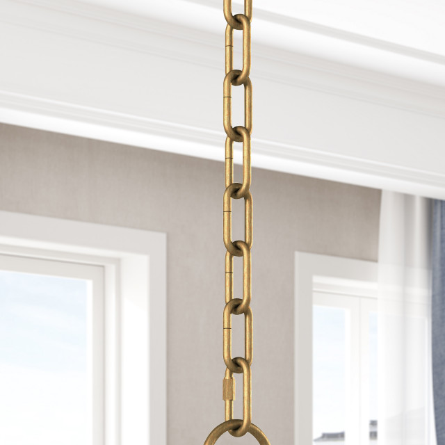 Extra Heavy Duty Decorative Chain, Antique Gold Leaf - Transitional ...