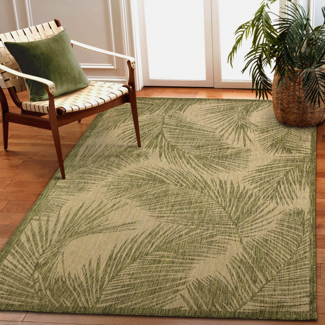 Carmel Fronds Indoor/Outdoor Rug - Tropical - Outdoor Rugs - by Liora ...