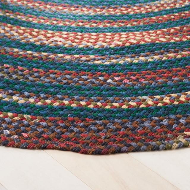 Safavieh Braided Brd257Y Bohemian Rug, Blue/Green, 8'x10 ...