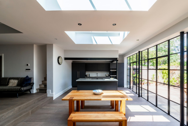 Modern Industrial Aesthetic - Large Extension & Mezzanine Study ...