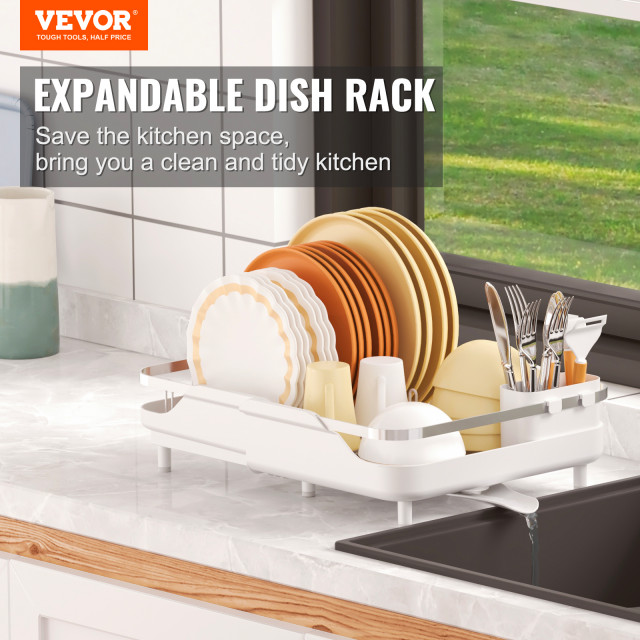 VEVOR Dish Drying Rack Expandable Drainer Stainless Steel Kitchen ...