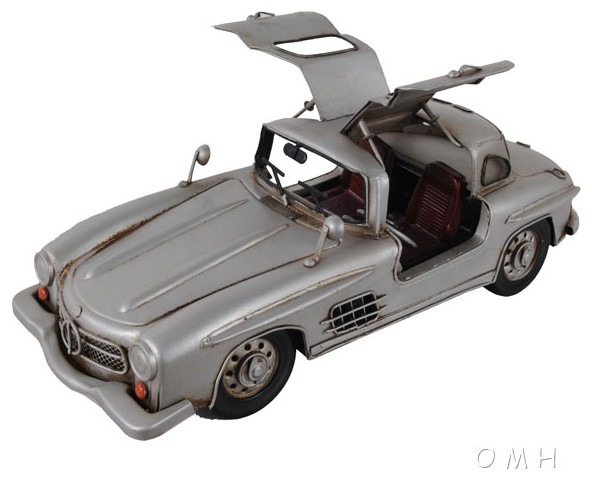 MERCEDES BENZ 300L GULLWING SILVER MODEL Collectible Metal scale model ...