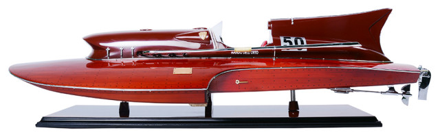 Ferrari Hydroplane Wooden Handcrafted boat model - Beach Style ...