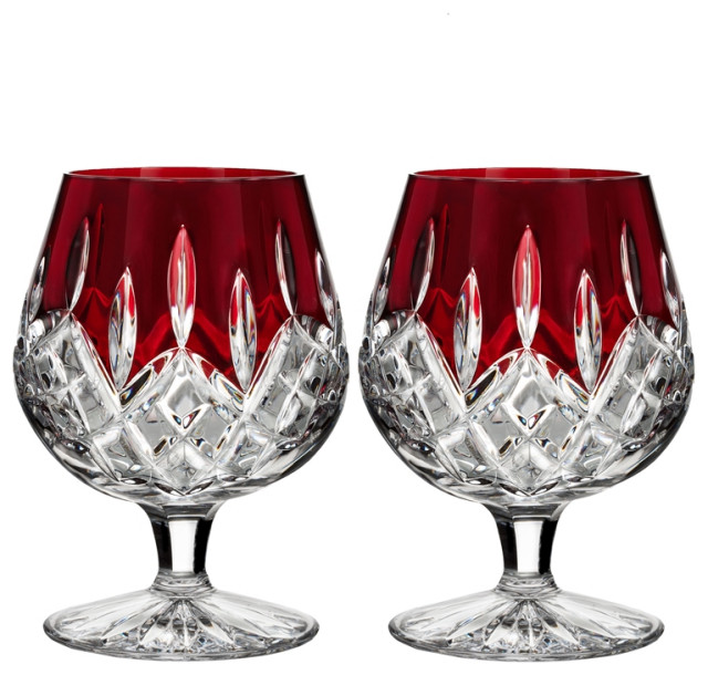 Waterford Lismore Red Brandy, Pair - Traditional - Everyday Glasses ...
