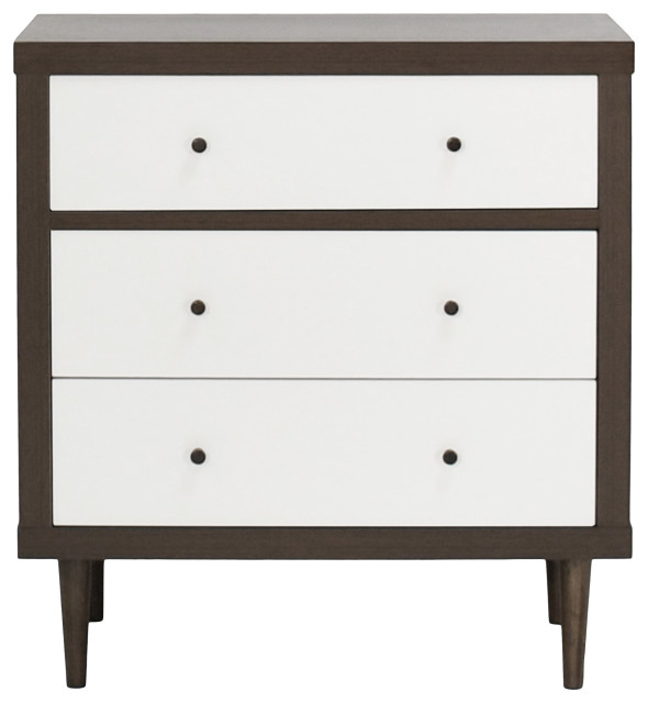 Farhart Mid Century Modern 3 Drawer Chest - Midcentury - Accent Chests ...