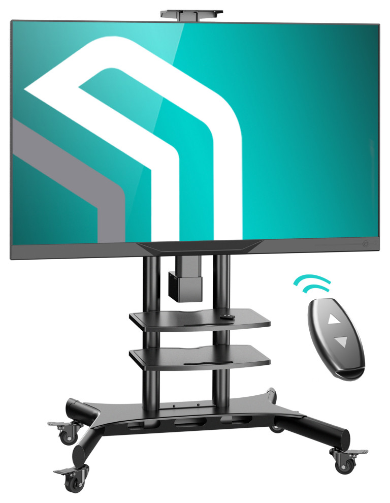 ONKRON Mobile TV Stand with Lift Motorized TV Stand 50" - 86" up to 200 ...