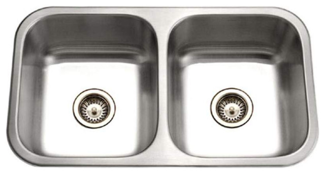 Houzer ED-3108 Elite 31-1/2" Double Basin Undermount 20-Gauge ...