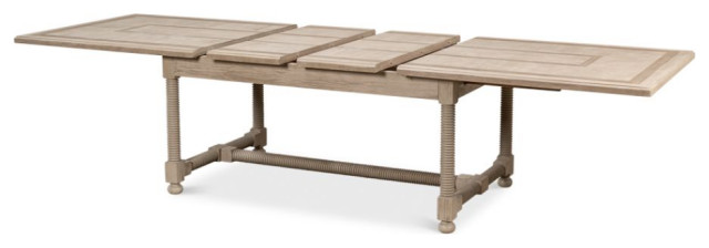 Jurow Equestrian Extendable Dining Table Barn Gray Seats 10 - French ...