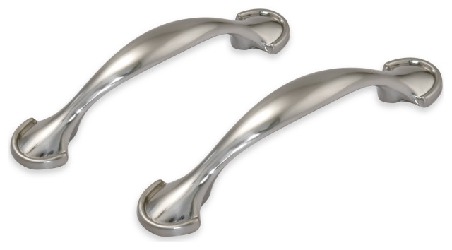 Cabinet & Drawer Pulls, 3'' {76 MM} CTC Satin Nickel Arch Drawer Pull ...