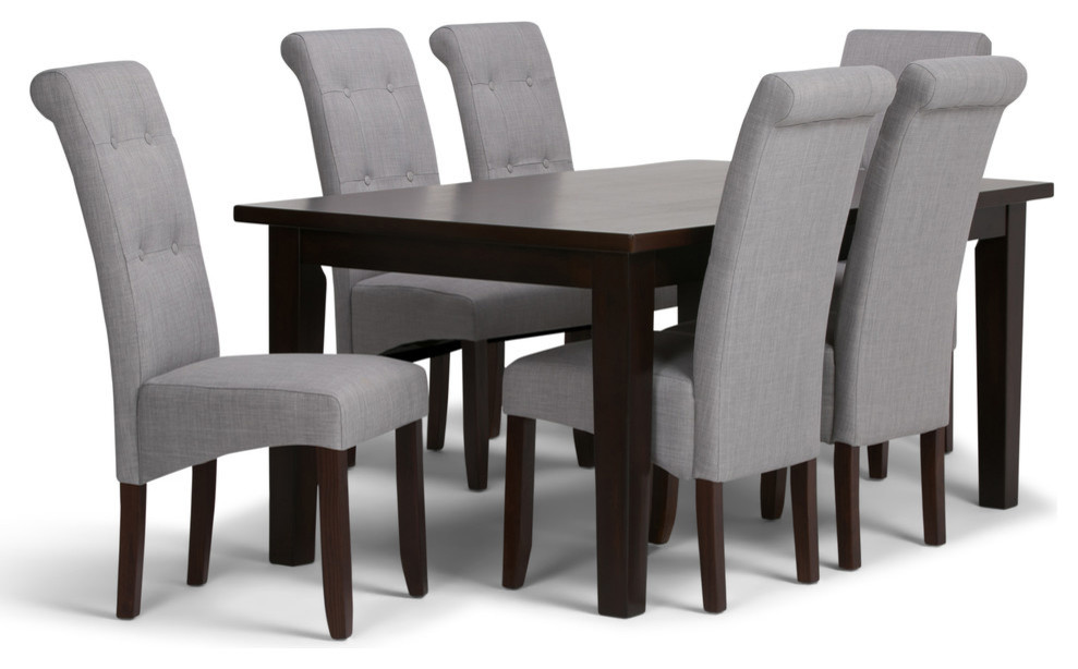 Cosmopolitan Contemporary 7-Piece Dining Set - Transitional - Dining ...