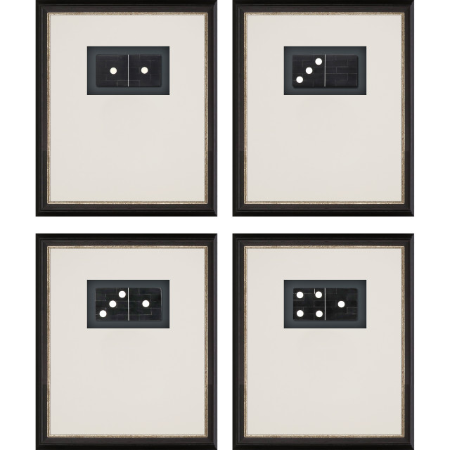 Dominoes Artwork, 4-Piece Set - Contemporary - Prints And Posters - by ...