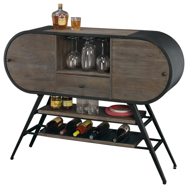 Howard Miller Octavia Wine and Bar Cabinet - Industrial - Wine And Bar ...