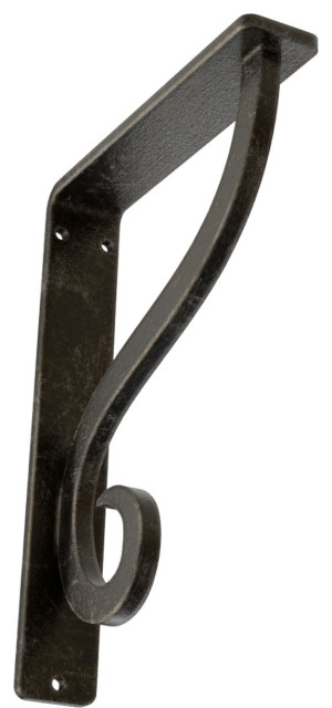 Ashford Wrought Iron Bracket, 1 1/2"W x5 1/2"Dx8"H - Traditional ...