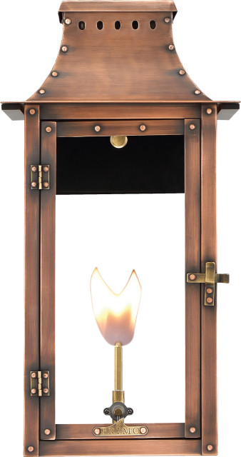 Breaux Bridge Gas Lantern, 19" - Traditional - Outdoor Wall Lights And ...