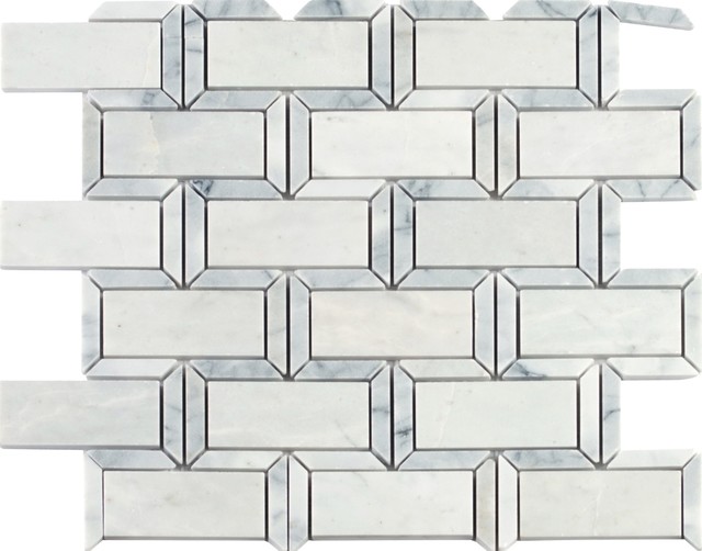 Framework 2x4 Polished Brick Mosaic Tile - Traditional - Wall And Floor ...