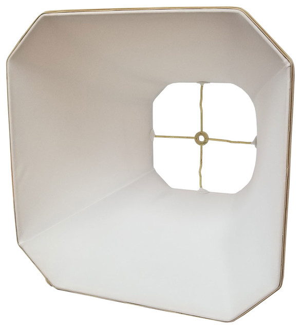 Royal Designs Square Cut Corner Bell Lamp Shade, 9x16x13 - Transitional ...