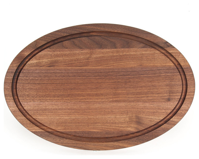 BigWood Boards Oval Monogram Maple Cheese Board, P, Large ...