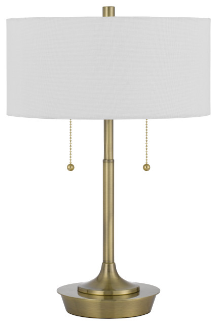 Kendal Metal Floor Lamp With Pull Chain Switch - Transitional - Table ...