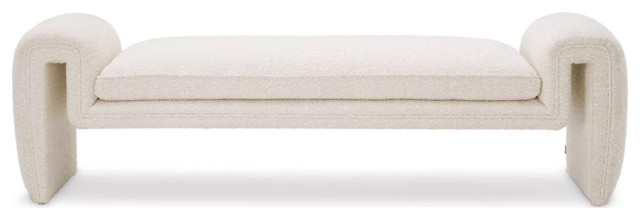 Luxurious Contemporary Boucle Bench | Eichholtz Tondo - Contemporary ...