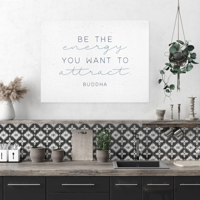 Stratton Home Decor Boho Farmhouse Be the Energy Quote Wall Art, 30 ...