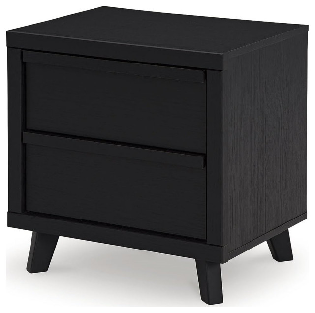 Modern Nightstand, Minimalistic Design With 2 Large Storage Drawers ...