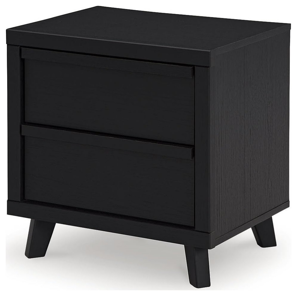 Modern Nightstand, Minimalistic Design With 2 Large Storage Drawers ...